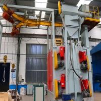 China Customized Electric Overhead Hanger Type Mobile Road Shot Blasting Equipment with Hooks for sale