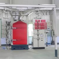 China High Cleaning Overhead Hanger Hook Shot Blasting Machine for Custom Sizes and Options for sale