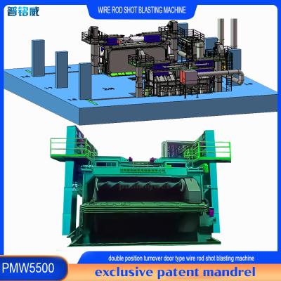 China Multiple Function Wire Rod Coil Shot Blasting Machine for Descaling within Your Needs for sale