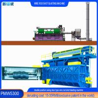 China High Cleanliness Wire Rod Coil Shot Blasting Cleaning Machine in Green Color Chamber Shell for sale