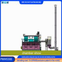 China Customized Derusting Cost Multiple Colors Wire Rod Coil Shot Blasting Cleaning Machine for sale