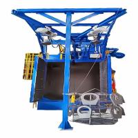 China Super Wear Resistant Steel Spinner Hanger Shot Blasting Machine with PLC 4470*3315*5365mm for sale