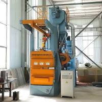 China Super Wear Resistant Steel Spinner Hanger Shot Blasting Machine with PLC 4470*3315*5365mm for sale