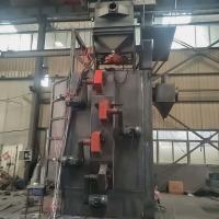 China Super Wear Resistant Steel Spinner Hanger Shot Blasting Machine with PLC 4470*3315*5365mm for sale