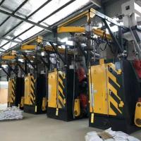 China Electric Fuel 2500kg Yellow Spinner Hanger Hook Type Shot Blasting Machine with 1 for sale