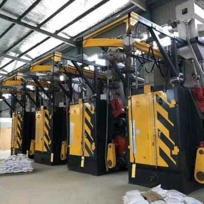 China Electric Fuel 2500kg Yellow Spinner Hanger Hook Type Shot Blasting Machine with 1 for sale