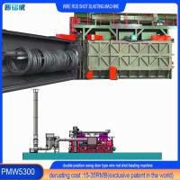 China 30kw/Set Impeller Head Power Wire Rod Coil Shot Blasting Cleaning Machine for Two Doors for sale