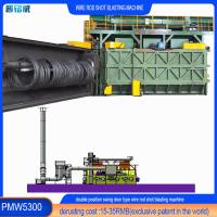China Super Abrasive Resistance Wire Rod Coil Shot Blasting Machine for Customized Wire Range for sale
