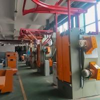 China Overhead Type Spinner Hanger Shot Blasting Machine with Custom Hooks and Blast Wheels for sale