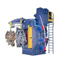 China Electric Fuel Spinner Hanger Shot Blasting Machine for Alloy Wheel 20 Years Experience for sale