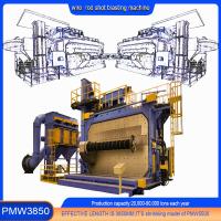 China Rust Proof Frequency Control Wire Rod Coil Shot Blasting Machine PMW3850 10-20 R/Min for sale