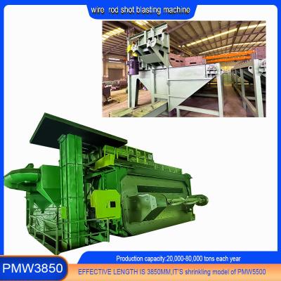 China Electric Metal Wire Rod Coils Descaling Shot Blasting Machine PMW 5500 Update Version for sale