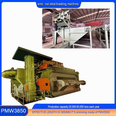 China High Cleanliness Three Colors Blast Wheel Wire Rod Coil Shot Blasting Machine for Cleaning for sale