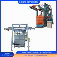 China Crawler Abrator Custom Standard Spinner Hanger Pass Through Shot Blasting Machine for sale