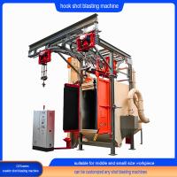China 5000 Kg Max Single Hanger Load Hook Type Shot Blasting Machine with 4470*3315*5365mm Size for sale