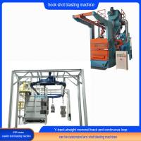 China 5000 Kg Max Single Hanger Load Hook Type Shot Blasting Machine with 4470*3315*5365mm Size for sale