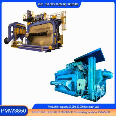 China Highly Clean Wire Rod Coil Shot Blasting Machine for High Carbon Steel Wire Products for sale