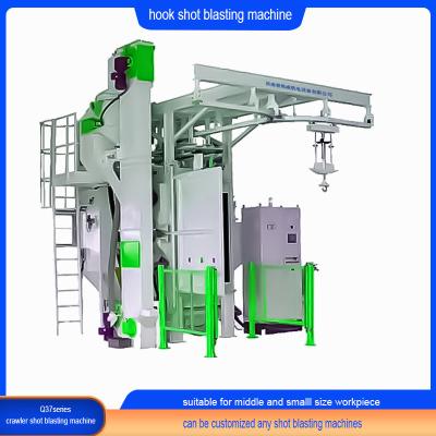 China Crawler Abrator Max Hanger Load 2268 Kg Spinner Hanger Hook Type Shot Blasting Machine for sale