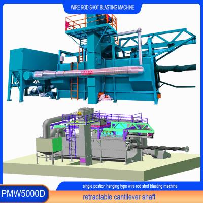 China 30kw/Set Blast Wheel Power Wire Rod Shot Blasting Machine for Optimal Cleaning Results for sale
