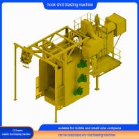 China Hook Spinner Hanger Shot Blasting Machine Derusting and Efficiency for Metal Products for sale
