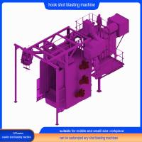 China Hook Spinner Hanger Shot Blasting Machine Derusting and Efficiency for Metal Products for sale