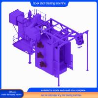 China Hook Spinner Hanger Shot Blasting Machine Derusting and Efficiency for Metal Products for sale