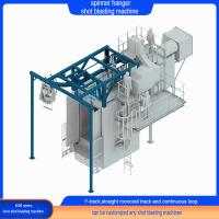 China Perfect Cleaning Process Spinner Hanger Shot Blasting Machine with 2500kg Capacity for sale