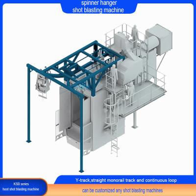 China Perfect Cleaning Process Spinner Hanger Shot Blasting Machine with 2500kg Capacity for sale