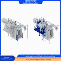 China Electric Crawler Abrator Spinner Hanger Shot Blasting Machine for Small Steel Fabrications for sale