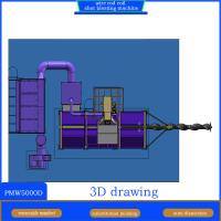 China Advanced Pumingwei Wire Rod Coil Shot Blasting Machine with Screw Conveyor System for sale