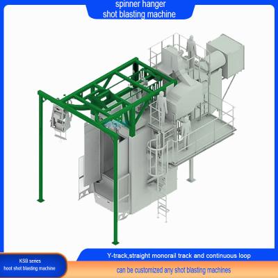 China Spinner Hanger Shot Blasting Machine with Custom Sizes and Parts for sale