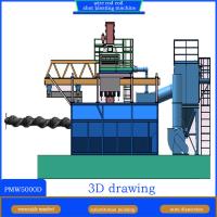China Electric Retractable Wire Rod Coil Shot Blasting Machine for Derusting Cost 20-40RMB/T for sale
