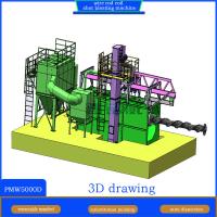 China 9*4*5.8m Green Color Wire Rod Coil Shot Blasting Machine with Substituted Pickling for sale