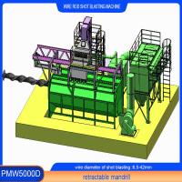China High Cleanliness Retractable Wire Rod Coils Shot Blasting Machine for Customized Needs for sale