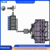 China Customization Dual Mandrels Wire Rod Shot Blasting Machine for Spring Steel Surface for sale