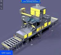 China 4*11kw High Convection Pre-Heater Roll Conveyor Shot Blasting Machine Customization for sale