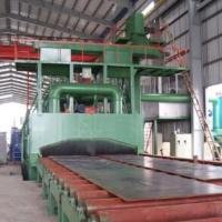 China 10 Tons Roller Table Shot Blasting Machine for Stainless Steel Plate Surface Cleaning for sale