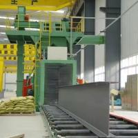 China 10m x 3m Roller Table Shot Blasting Machine for Steel Structure Industry Sand Blasted for sale