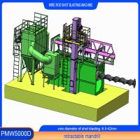 China Electric Fuel Wire Rod Coil Shot Blasting Machine with 30kw/Set Impeller Head Power for sale