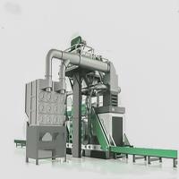 China High Cleanliness 2m Width Steel Plate Roller Conveyor Shot Blasting Cleaning Machine for sale