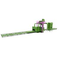 China High Cleanliness 2m Width Steel Plate Roller Conveyor Shot Blasting Cleaning Machine for sale
