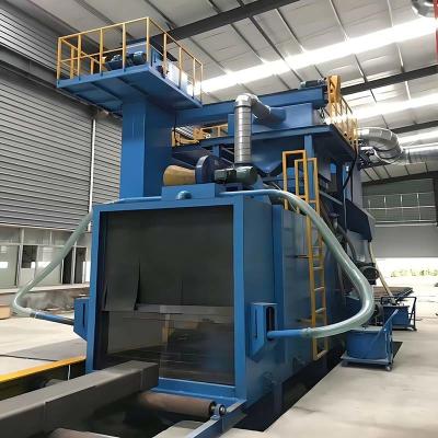 China 5000 Cubic Meter Per Hour Dust Collector Roller Conveyor Type Shot Blasting Machine for sale