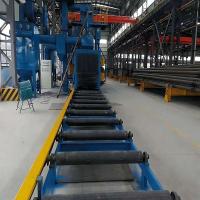 China 5000 Cubic Meter Per Hour Dust Collector Roller Conveyor Type Shot Blasting Machine for sale