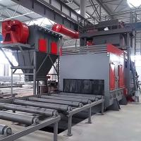 China 4*11kw Impeller Head Power Roller Conveyor Shot Blasting Machine for Steel Sheet Derusting for sale