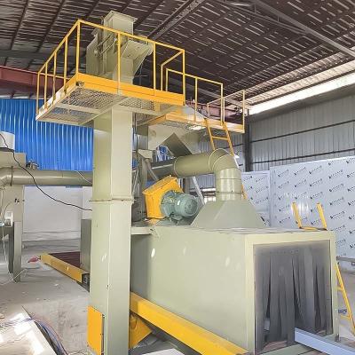 China Q69 Series Roller Conveyor Hot Blasting Machine for Cleaning Workpiece Surface in Shipyard for sale