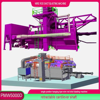 China Single Position Hanging Wire Rod Coil Shot Blasting Machine with Customization Option for sale
