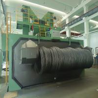China PMW4350 Horizontal Revolving Door Wire Rod Shot Blasting Machine for Steel Strand Wire for sale