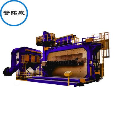China Double Position Turnover Door Wire Rod Shot Blasting Machine with Fasteners 9.5*6.1*6.9m for sale