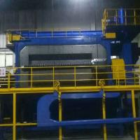 China Double Position Turnover Door Wire Rod Shot Blasting Machine with Fasteners 9.5*6.1*6.9m for sale