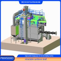 China Low Wire Loss Single Wire Rod Shot Blasting Machine with 30kw/Set Impeller Head Power for sale